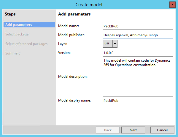 How to Create a New Model in D365 F&O - Step-by-Step Instructions